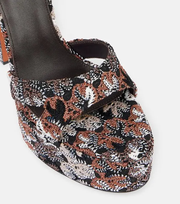 Missoni Angela Raschel Lame Platform Sandals - Multicoloured