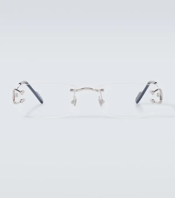 Cartier Rimless Rectangle Eyeglasses