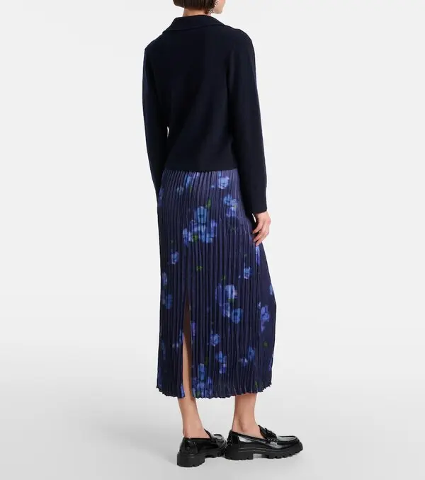 Vince Cropped Wool And Cashmere Cardigan