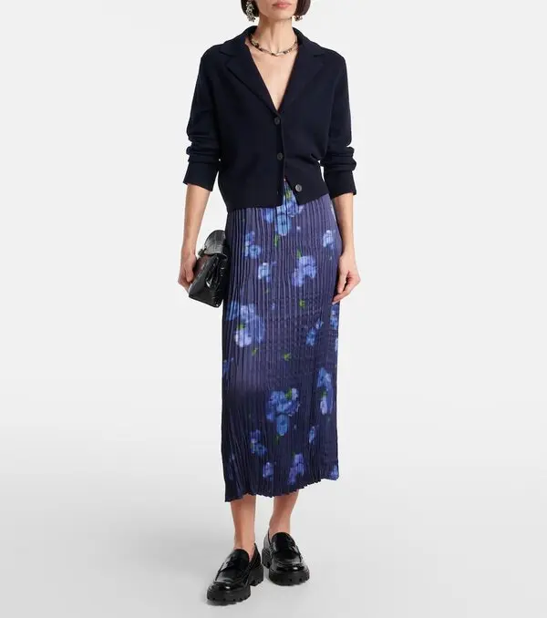 Vince Cropped Wool And Cashmere Cardigan