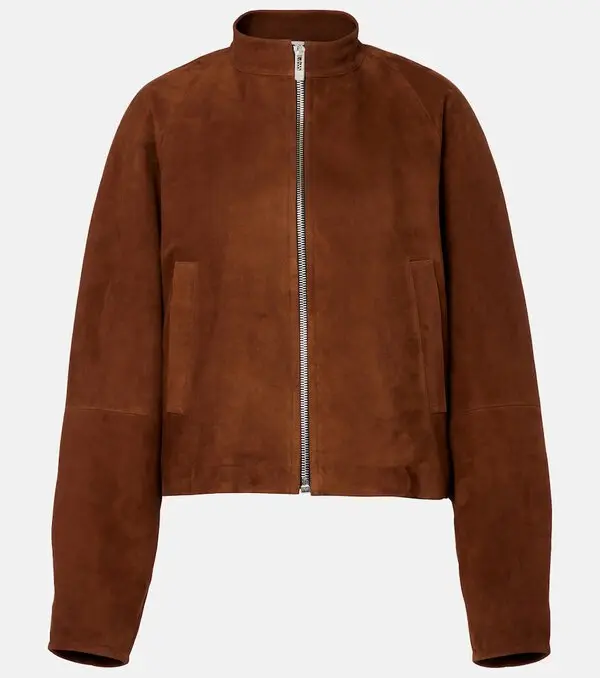 Alaïa Suede Zip-up Jacket