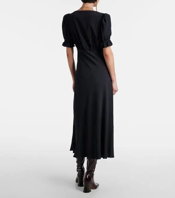 Chloé Gathered Midi Dress