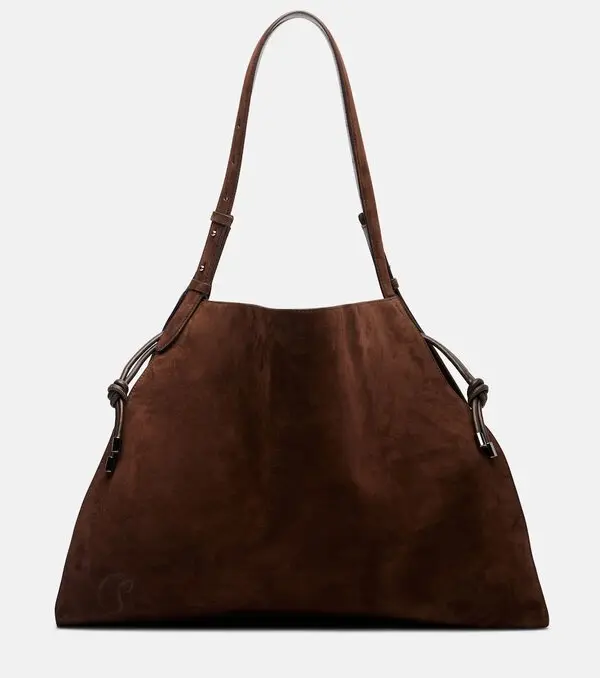 CHRISTIAN LOUBOUTIN Suede Tote Bag - Brown