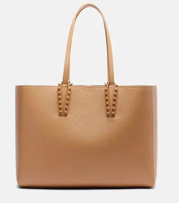 CHRISTIAN LOUBOUTIN Cabata Large Leather Tote Bag - Beige