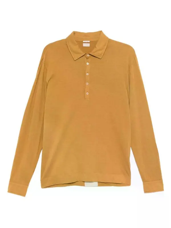 Massimo Alba Long-sleeve Polo Shirt - Orange