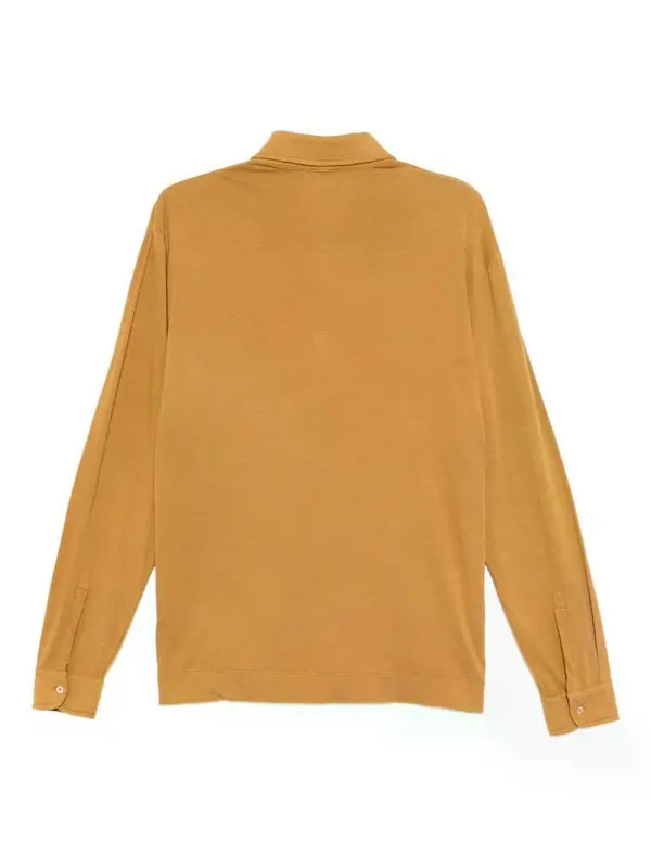 Massimo Alba Long-sleeve Polo Shirt - Orange