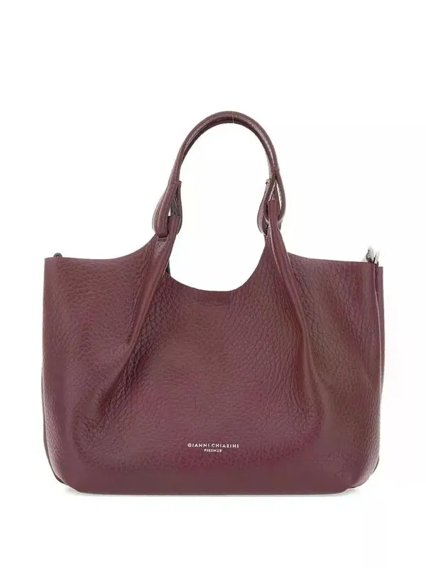 GIANNI CHIARINI Leather Tote Bag - Red
