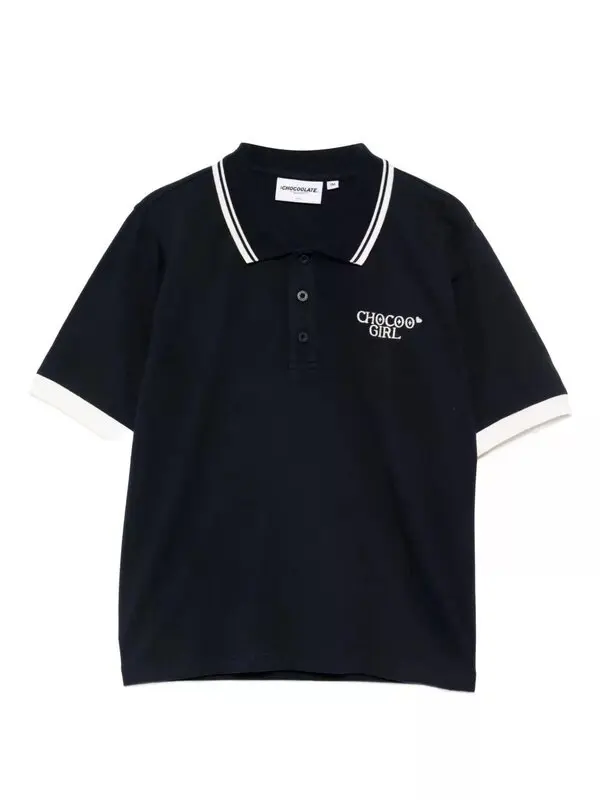 CHOCOOLATE Cropped Polo Shirt