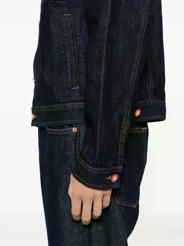 Casablanca Embroidered Logo Denim Jacket
