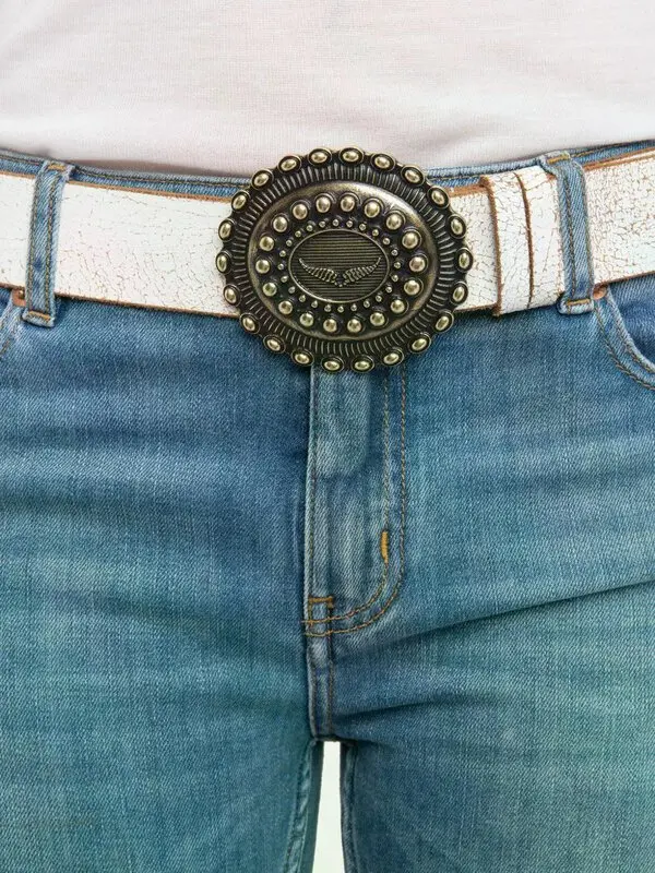 Zadig&Voltaire Western-style Buckle Leather Belt