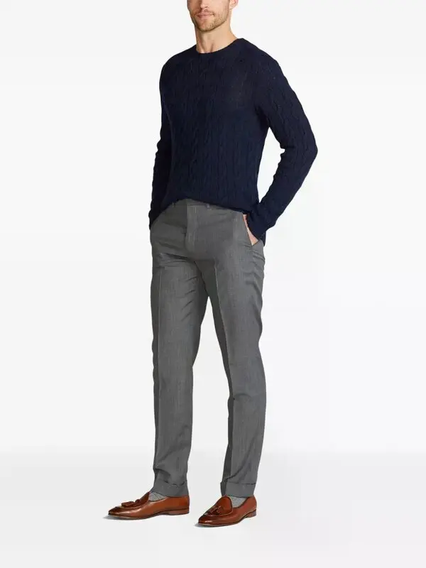 Ralph Lauren Purple Label Cable-knit Cashmere Sweater