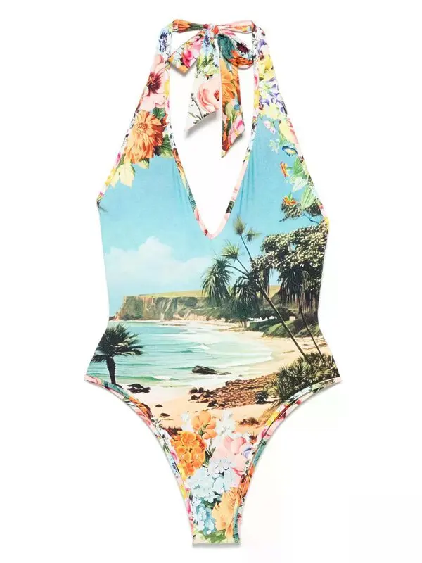 Camilla Bathing Bombshell Swimsuit - Blue