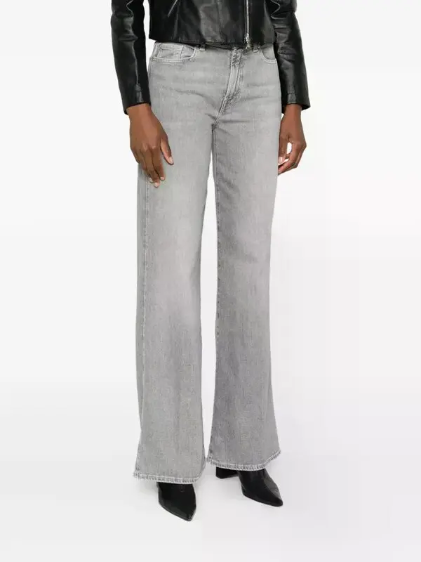 7 For All Mankind Lotta High-waisted Wide-leg Jeans
