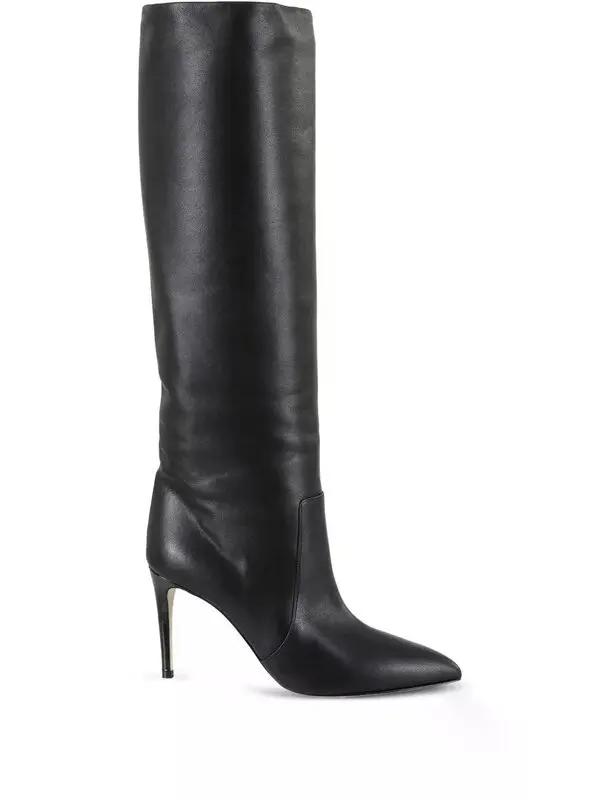 Paris Texas Leather Pointed-toe Knee-high Stiletto Boots