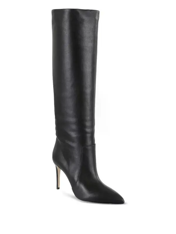 Paris Texas Leather Pointed-toe Knee-high Stiletto Boots
