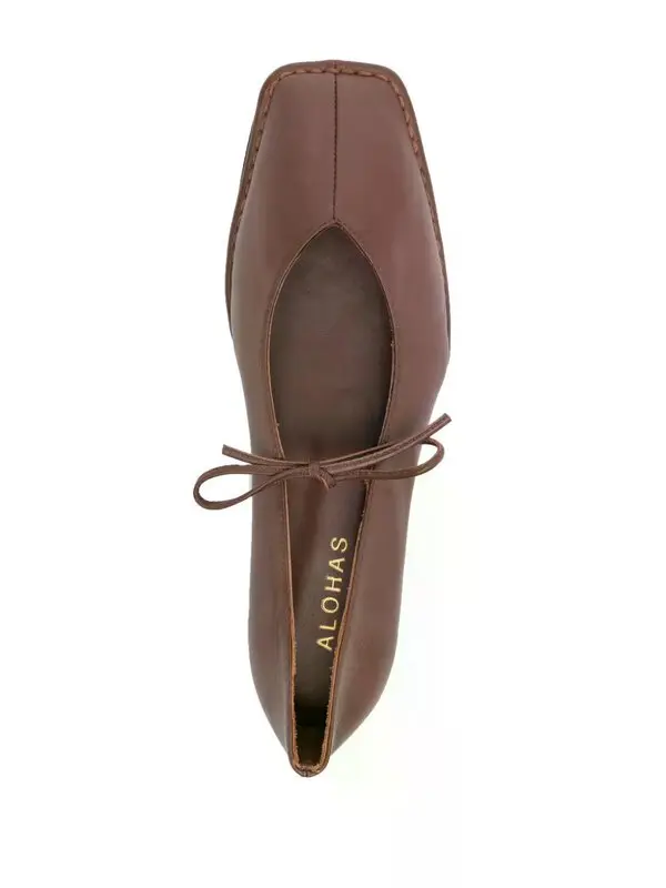 ALOHAS Sway Ballerina Shoes - Brown