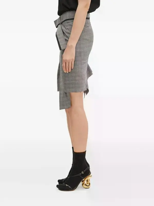 Ottolinger Belted Check-print Skirt