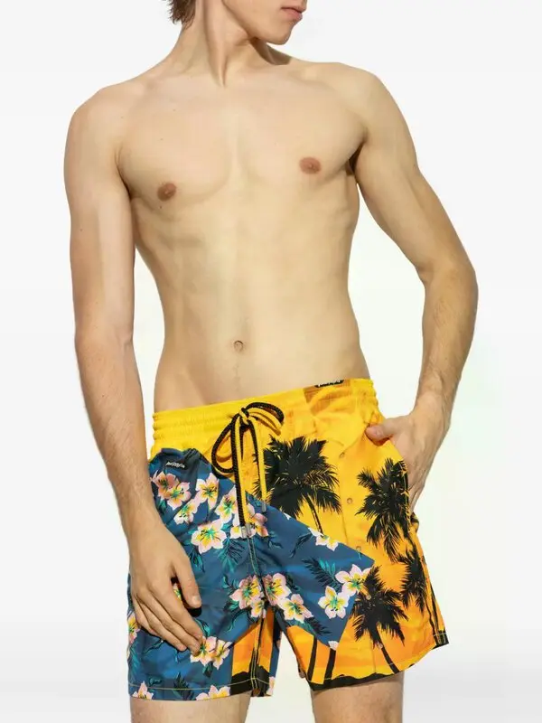 Palm Angels Palm-tree Print Swim Shorts
