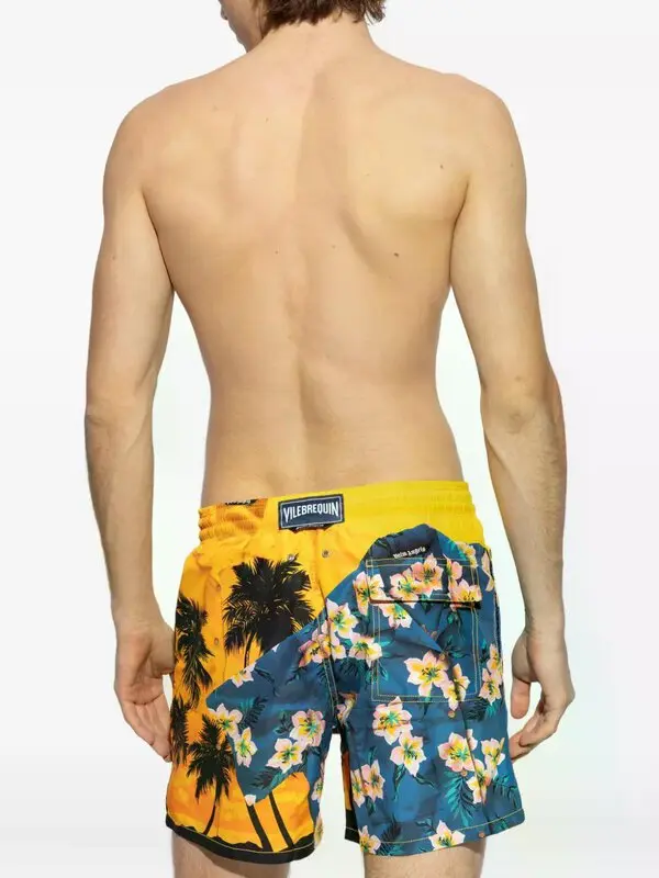 Palm Angels Palm-tree Print Swim Shorts