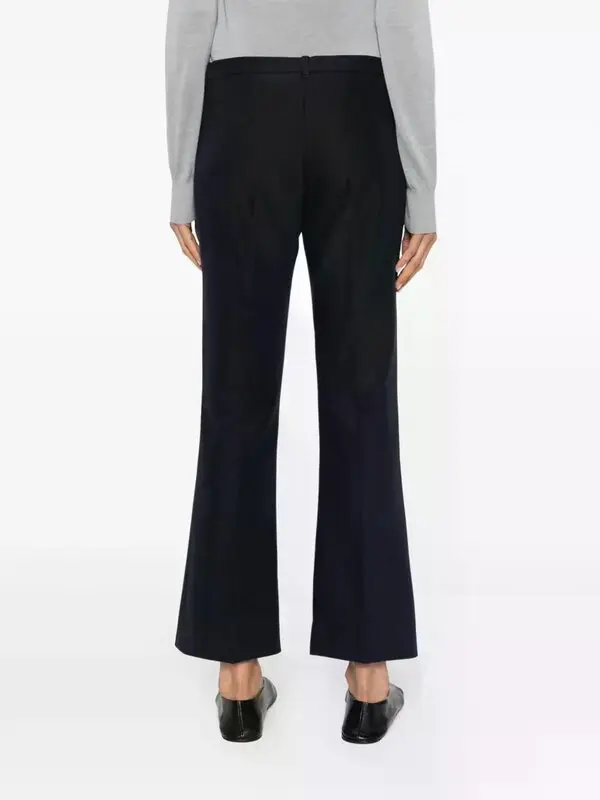 Max Mara Pressed-crease Flared Trousers