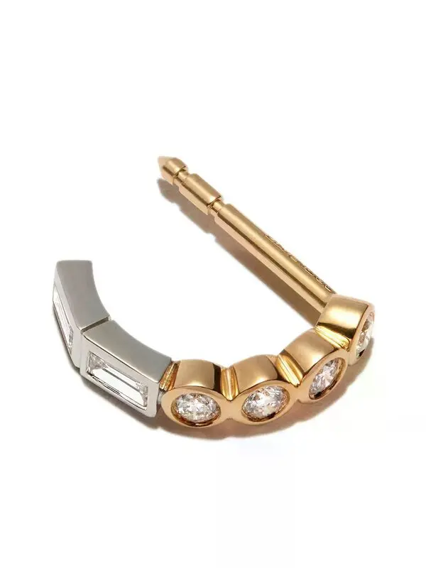 Yvonne Léon 18kt White And Yellow Diamond Earring - Gold
