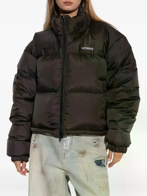 Vetements Padded High Neck Zip Up Puffer Jacket