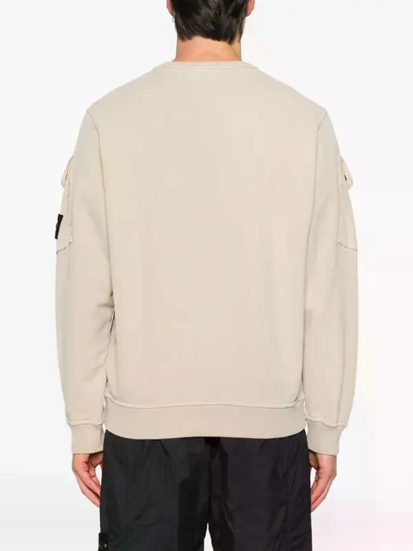 Stone Island Compass-badge Cotton Sweatshirt