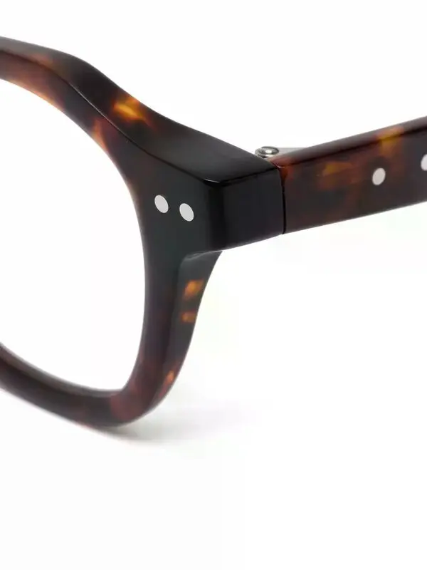 PETER AND MAY Tortoiseshell Round-frame Glasses