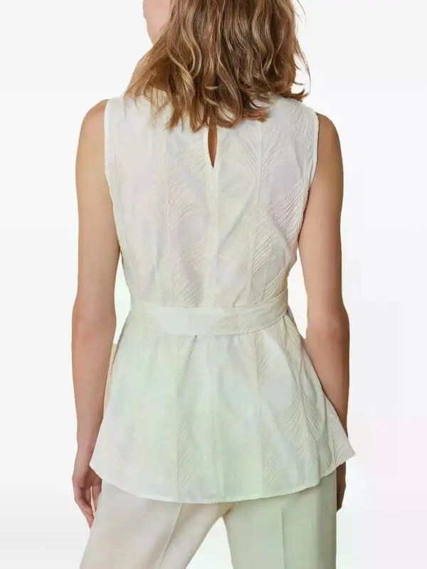 PENNYBLACK Patterned Jacquard Belted Vest