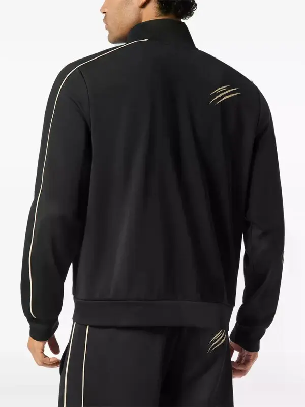 PLEIN SPORT Zip-up Bomber Jacket - Black