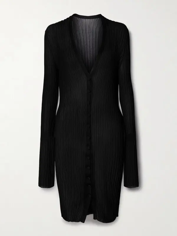 Khaite Ramon Ribbed-knit Cardigan