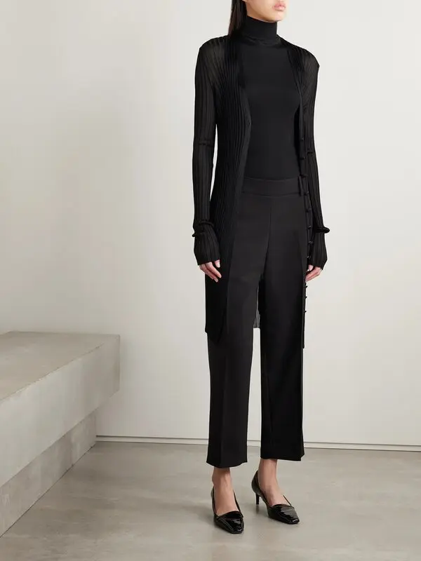 Khaite Ramon Ribbed-knit Cardigan