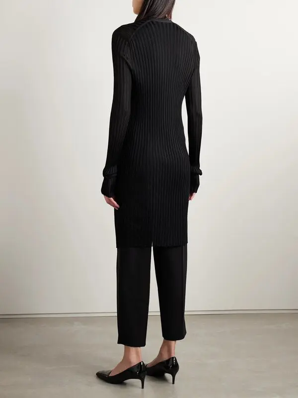 Khaite Ramon Ribbed-knit Cardigan