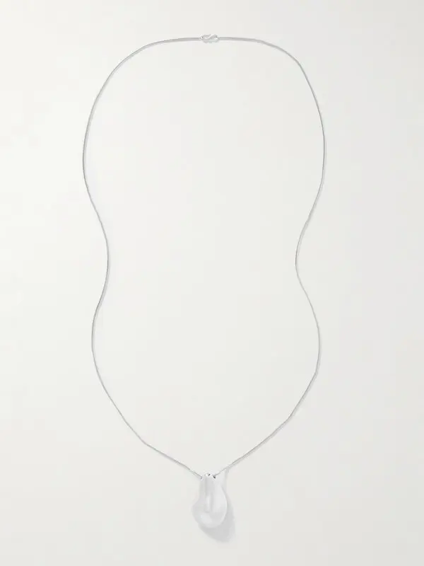 LIÉ STUDIO The Betty Convertible And Leather Necklace - Silver