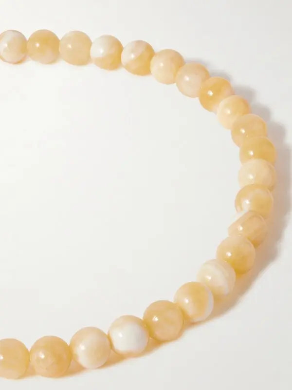Lié Studio The Mary Silver Topaz Jade Necklace