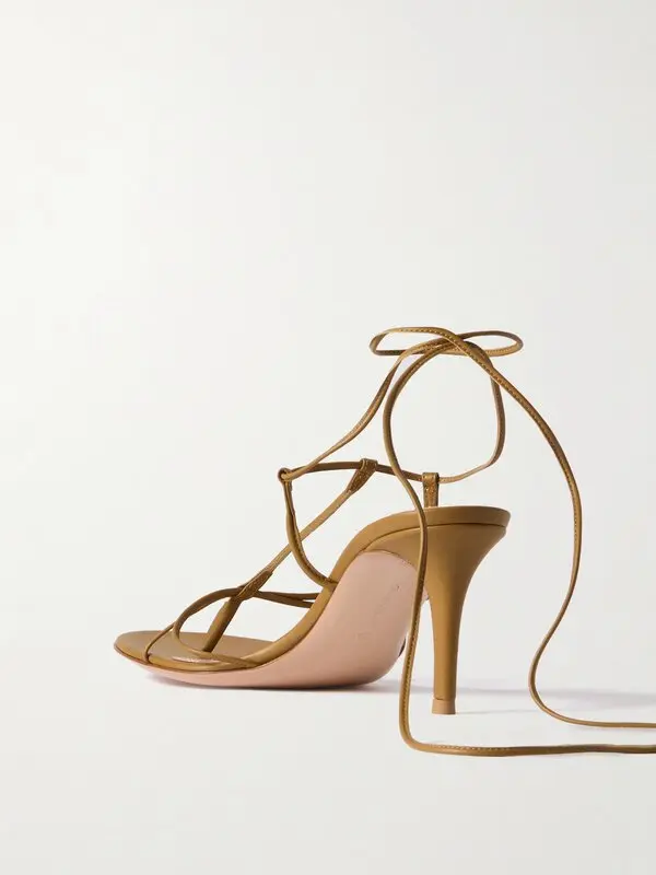 GIANVITO ROSSI Leather Lace-up Sandals
