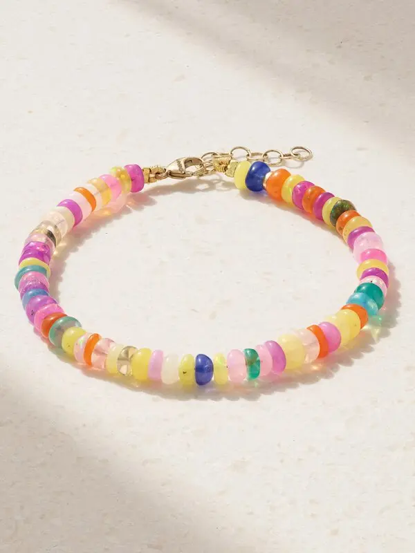 Jia Jia Gold Opal Beaded Bracelet - Multi