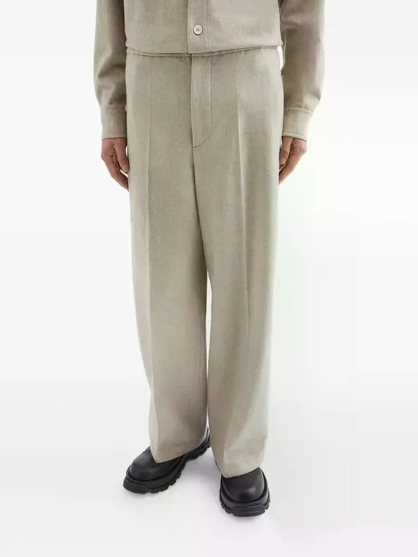 JIL SANDER Tailored Wool Flannel Trousers