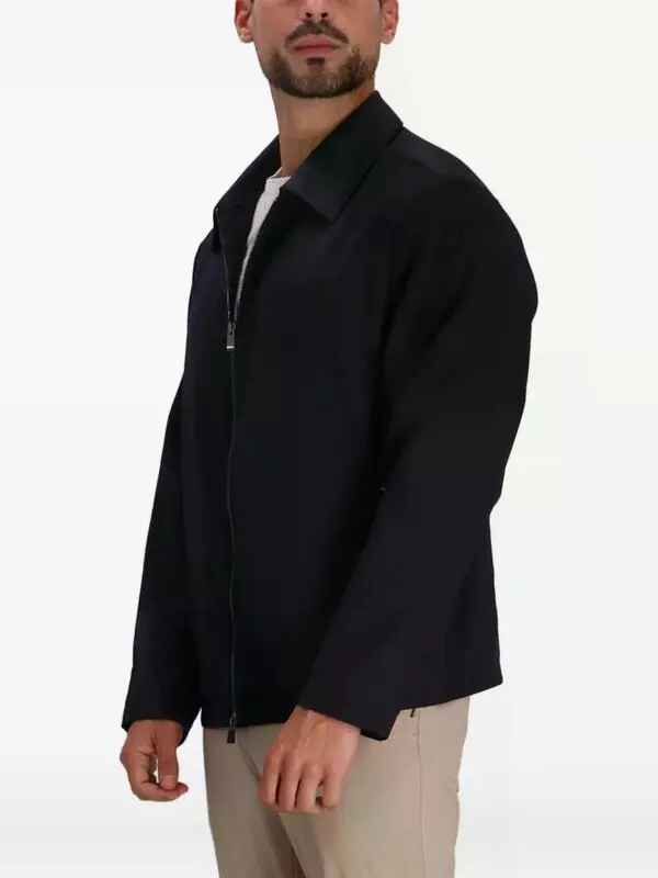 BOSS Virgin Wool Zip-up Jacket