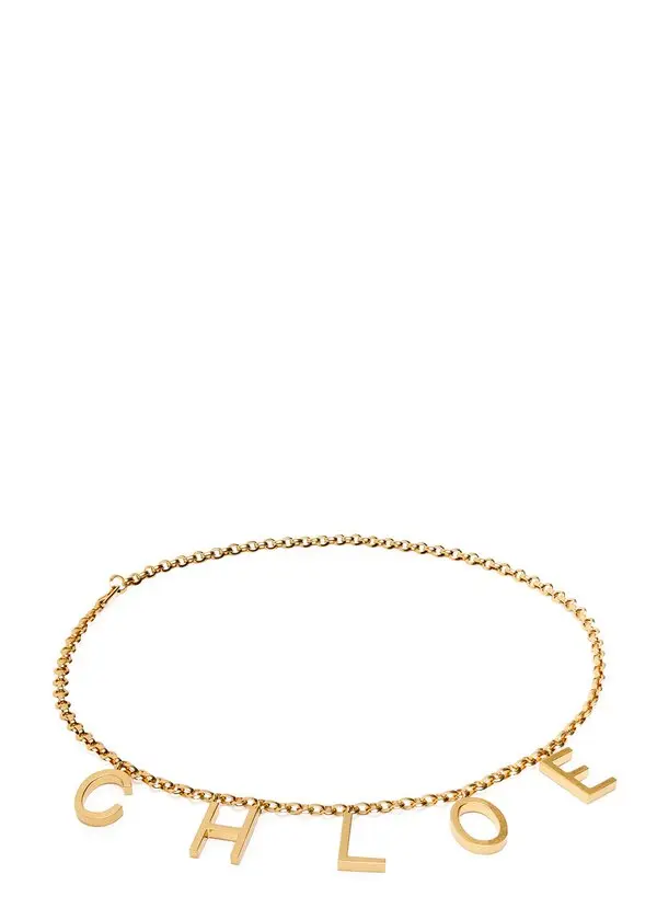 Chloé Metal Letters Belt