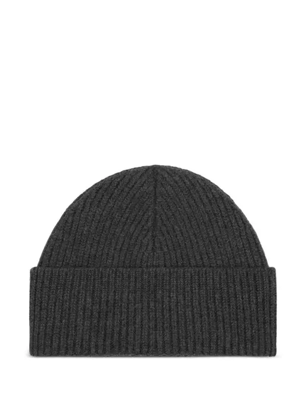 AMI Paris De Coeur Wool Beanie - Grey