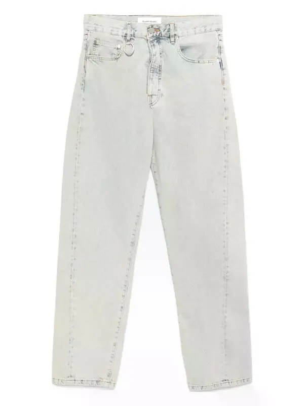 Études Studio Bleach Straight Leg Jeans With Ring Detail - Blue