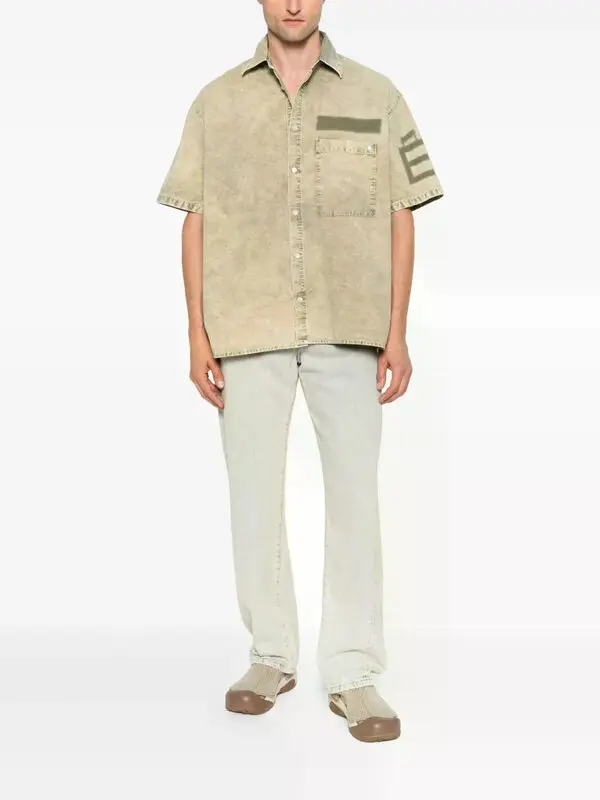 Études Studio Bleach Straight Leg Jeans With Ring Detail