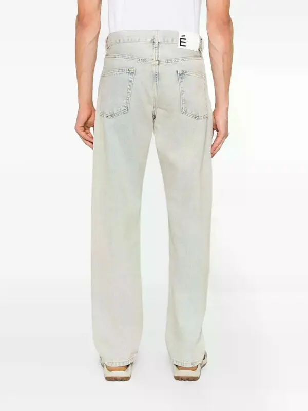 Études Studio Bleach Straight Leg Jeans With Ring Detail