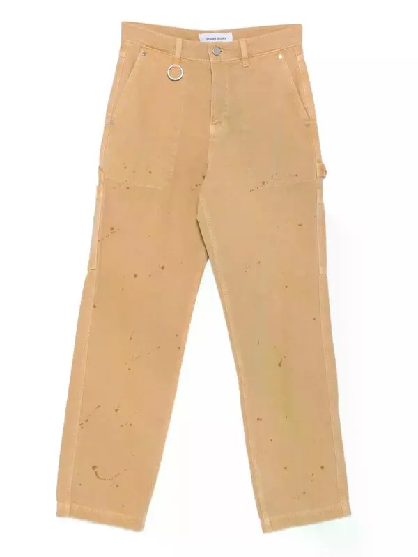 Études Studio Paint-splatter Carpenter Trousers - Neutrals