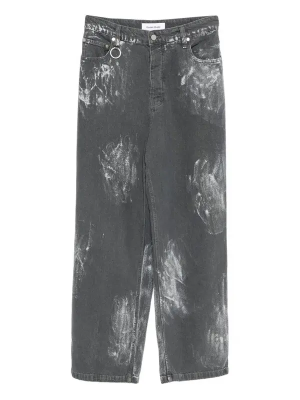 Études Studio Painted Loose Fit Jeans - Grey