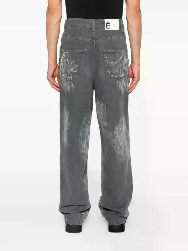 Études Studio Painted Loose Fit Jeans - Grey