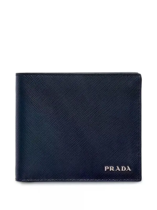 Prada Saffiano Leather Wallet - Blue
