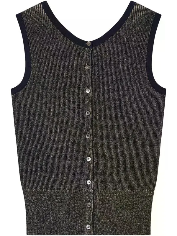 STUDIO TOMBOY Ribbed Sleeveless Top - Blue