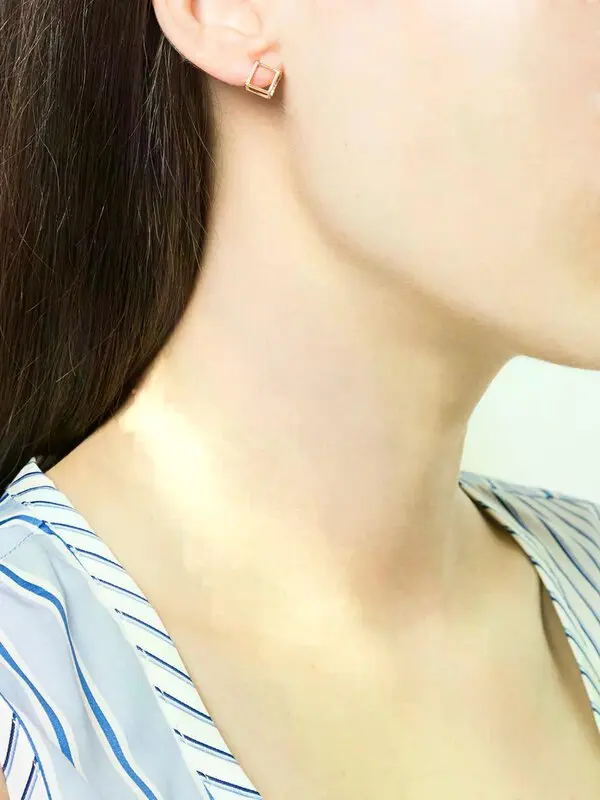 Shihara Diamond Square Earring